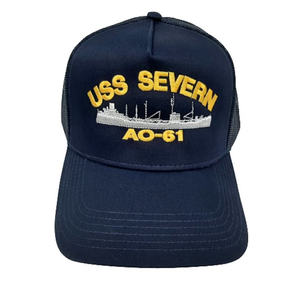 thepatriotspride.com | Accessories | Uss Severn Ao6 Mesh Snapback Hat ...
